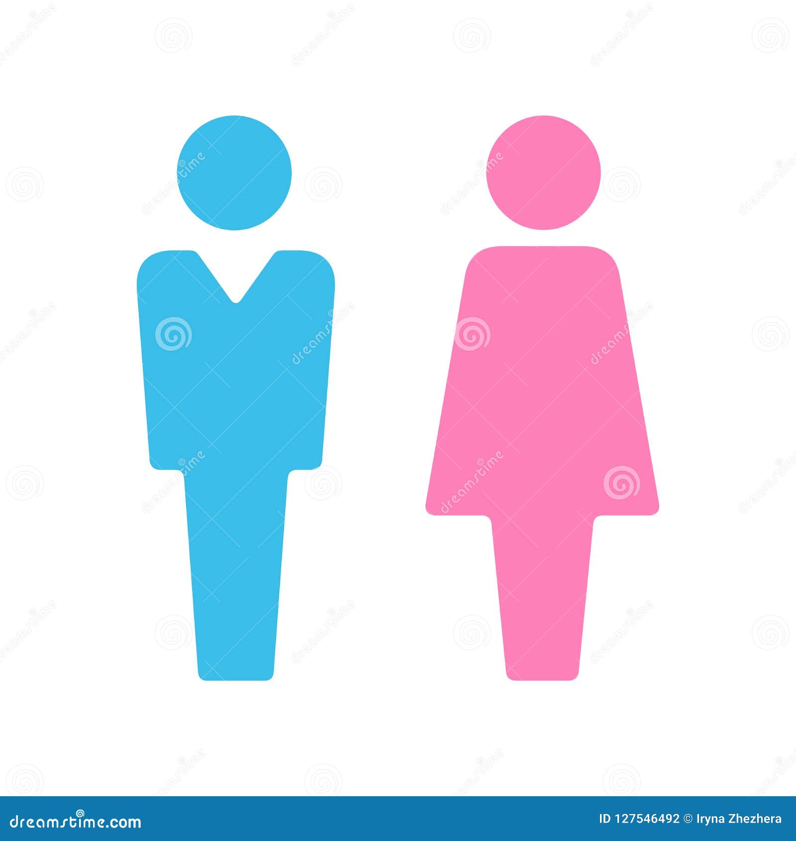 Vector Male And Female Icon Set Gentleman And Lady Toilet Sign Man