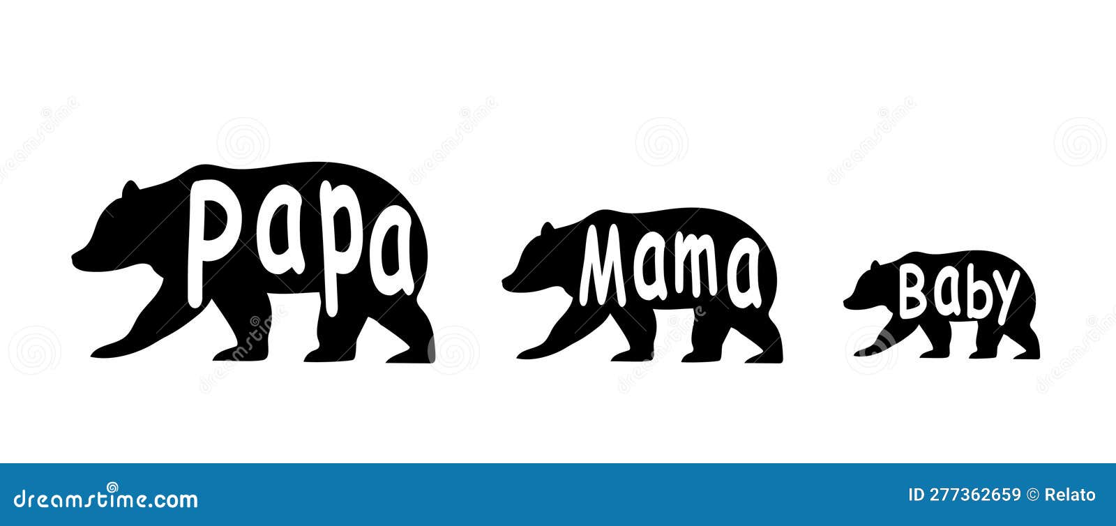 Vector Mama Bear stock vector. Illustration of concept - 277362659