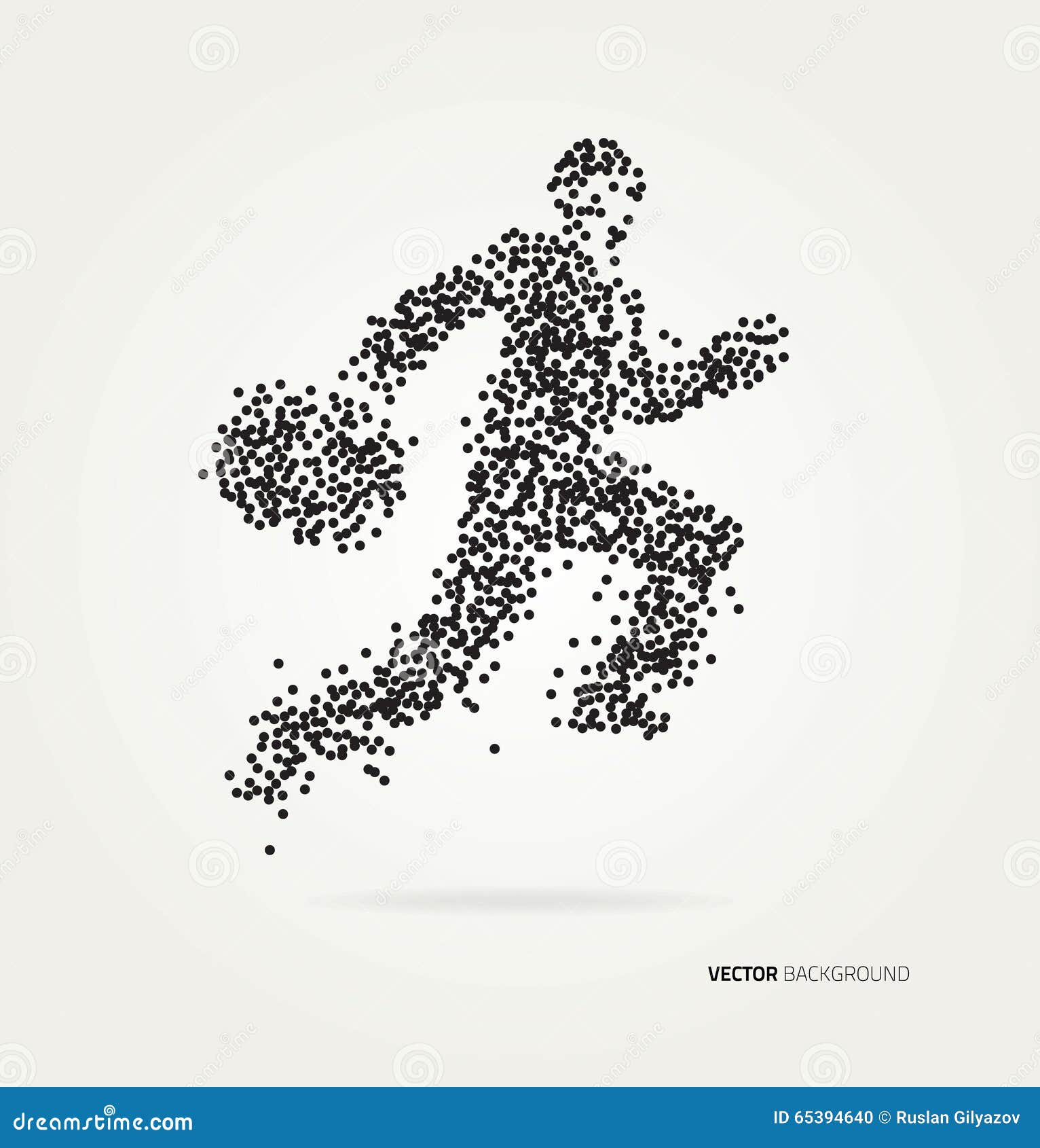 Vector man halftone dots stock vector. Illustration of career - 65394640