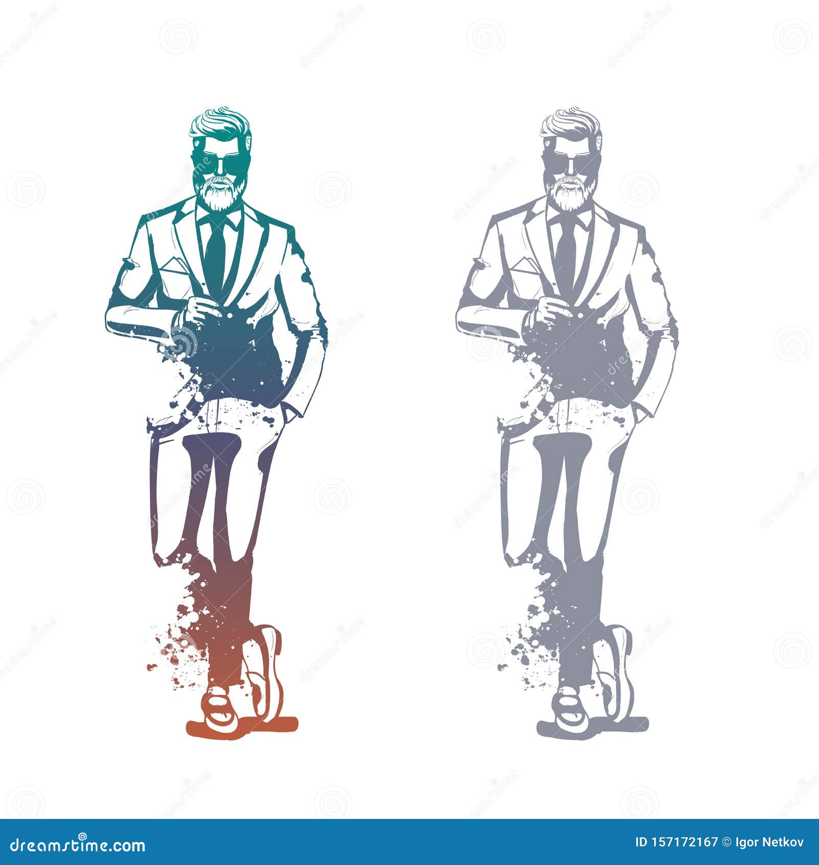 Vector men models stock illustration. Illustration of accessories ...