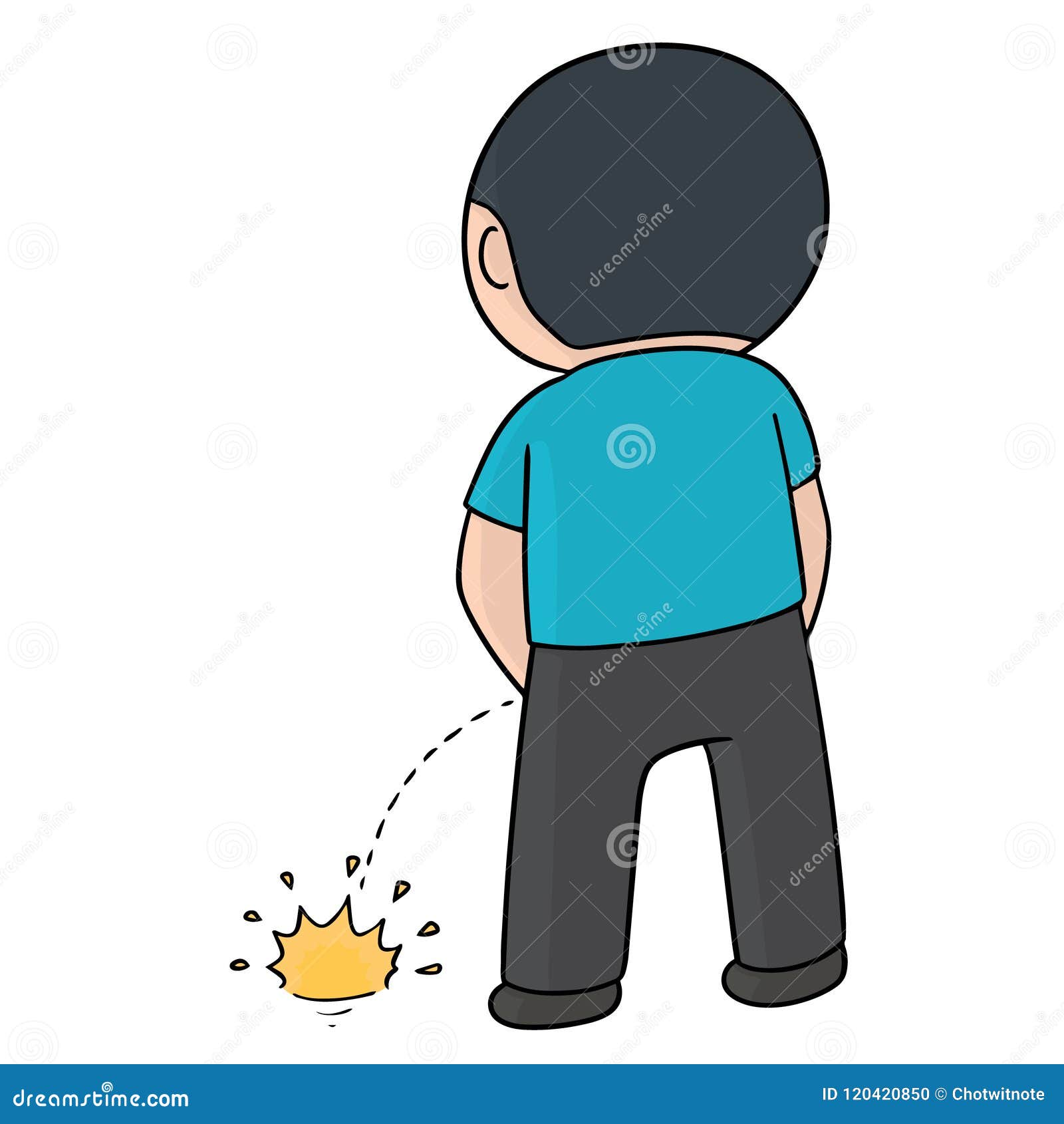 Vector of man peeing stock vector. Illustration of decorate - 120420850