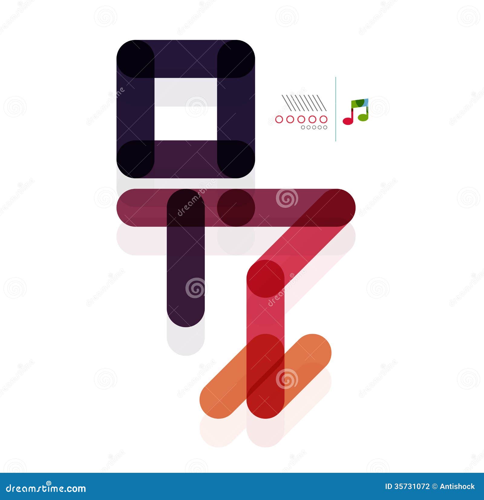 Vector Man Person Abstract Geometric Shape Concept Stock Vector ...