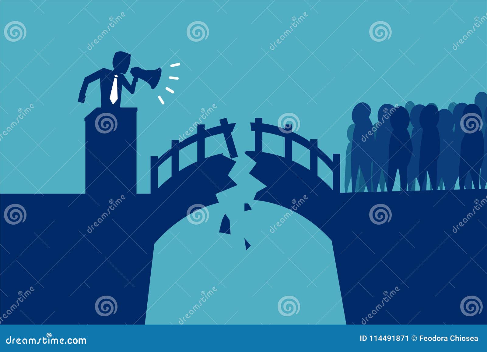 Damaged Bridge Road Cracked After Earthquake, Danger Unsafe Passage ...