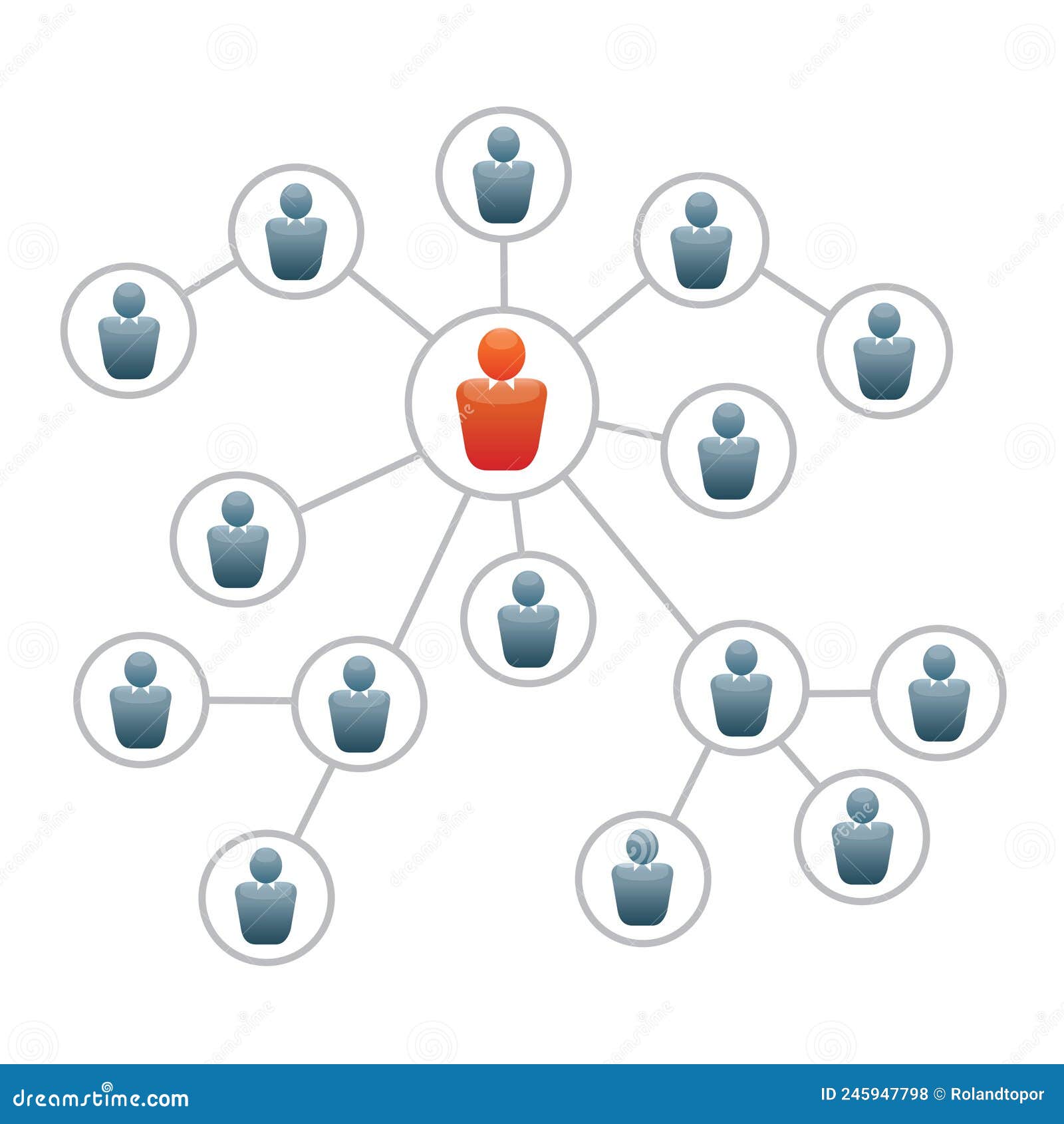 Vector Human Network. Shape Corporate People. Stock Vector ...