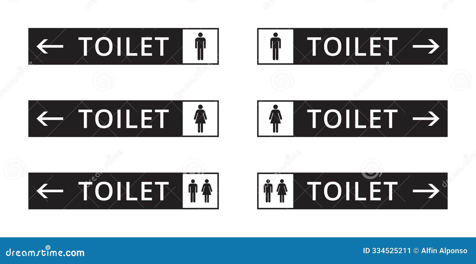 Vector Man and Woman Toilet Signs Stock Illustration - Illustration of ...