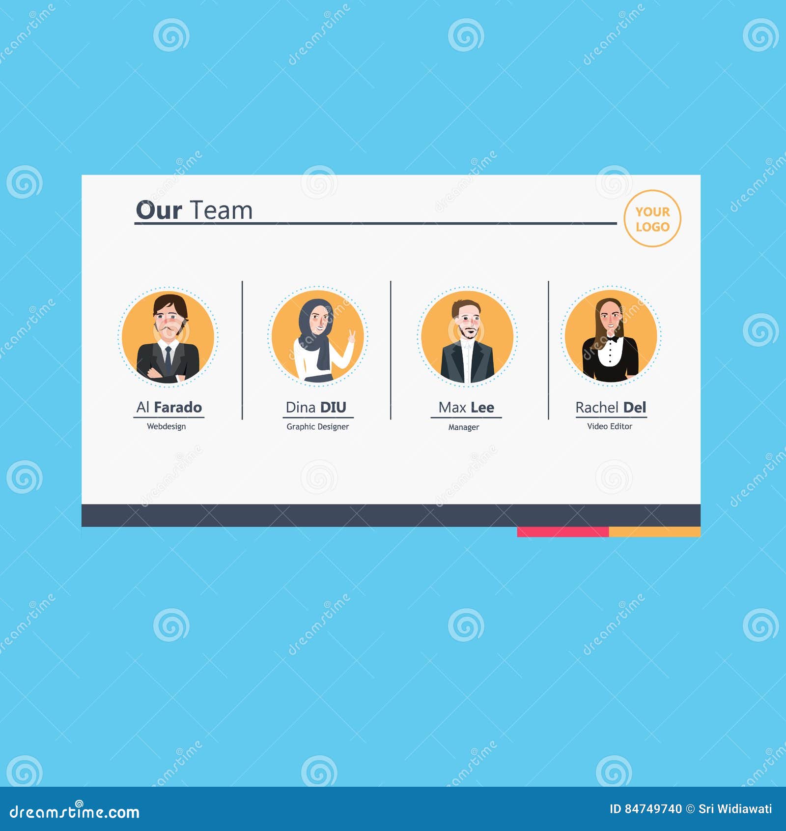 Vector Managment Team Icon stock illustration. Illustration of employee ...