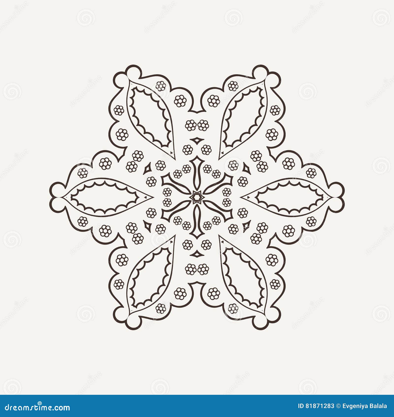 Vector Mandala. Mehndi Lace Tattoo. Oriental Weave Stock Vector ...