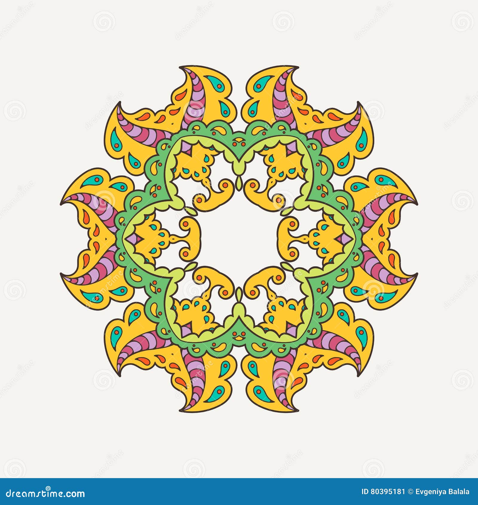 Vector Mandala. Mehndi Lace Tattoo. Oriental Weave with Sharp Corners ...