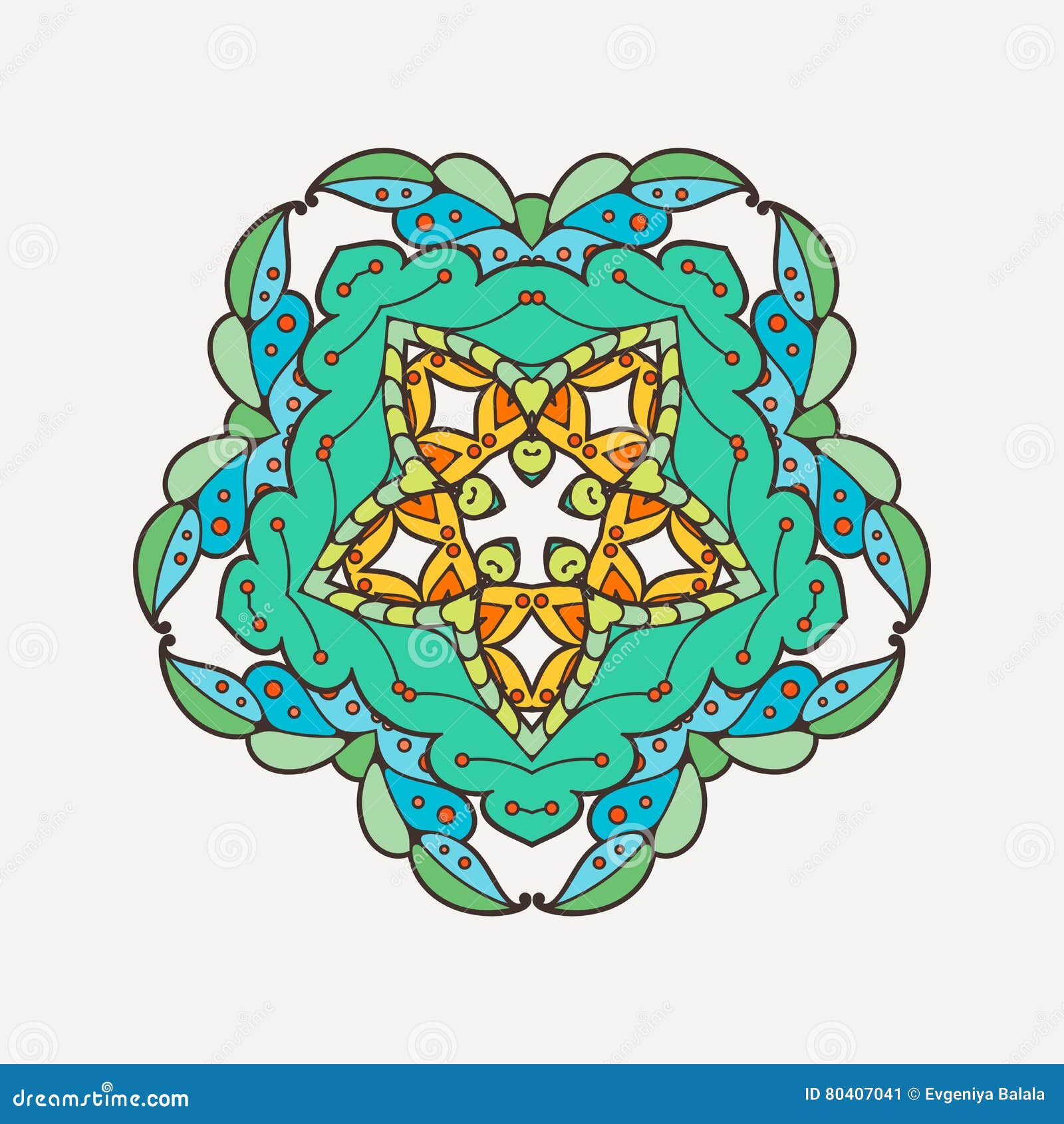 Vector Mandala. Mehndi Lace Tattoo. Oriental Weave with Sharp Corners ...