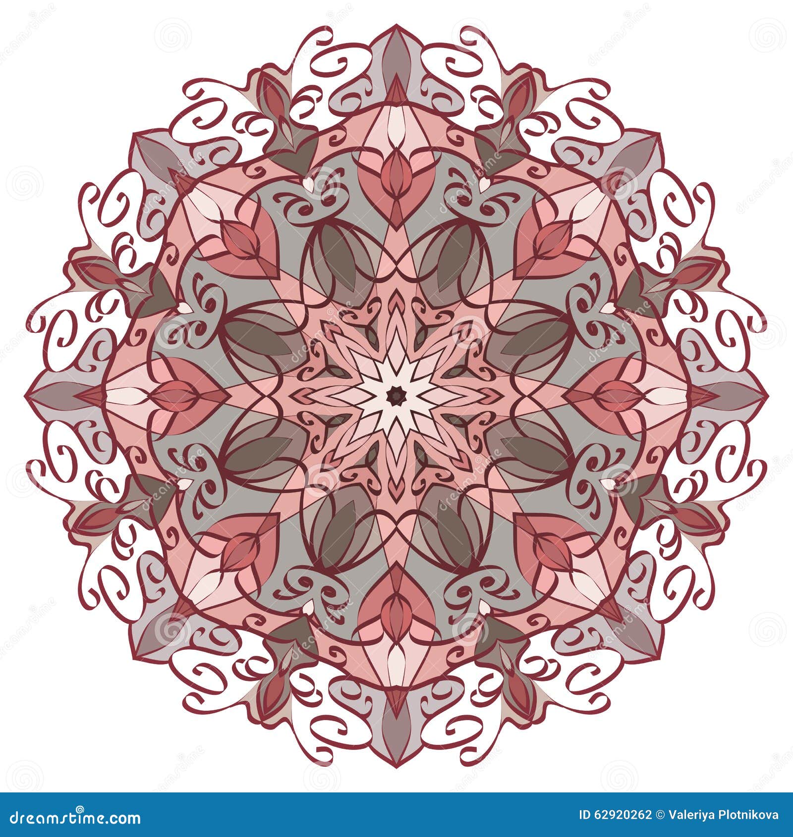Vector Mandala in Pastel Colors for Backgrounds, Logos, Stock Vector ...