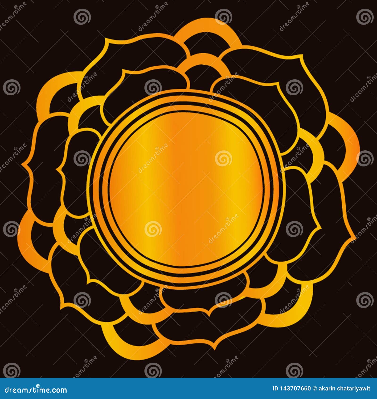 Vector of Mandala, Vintage Typographic Hand-drawn. Stock Vector ...