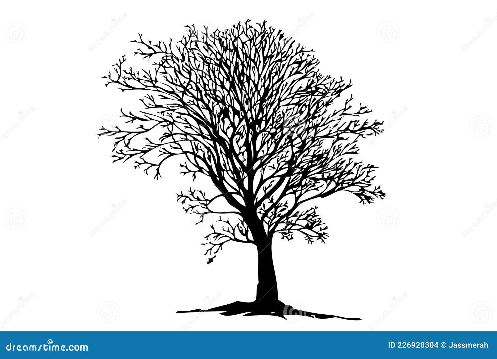 Vector Manual Draw Sketch, Dead Tree Stock Vector - Illustration of ...