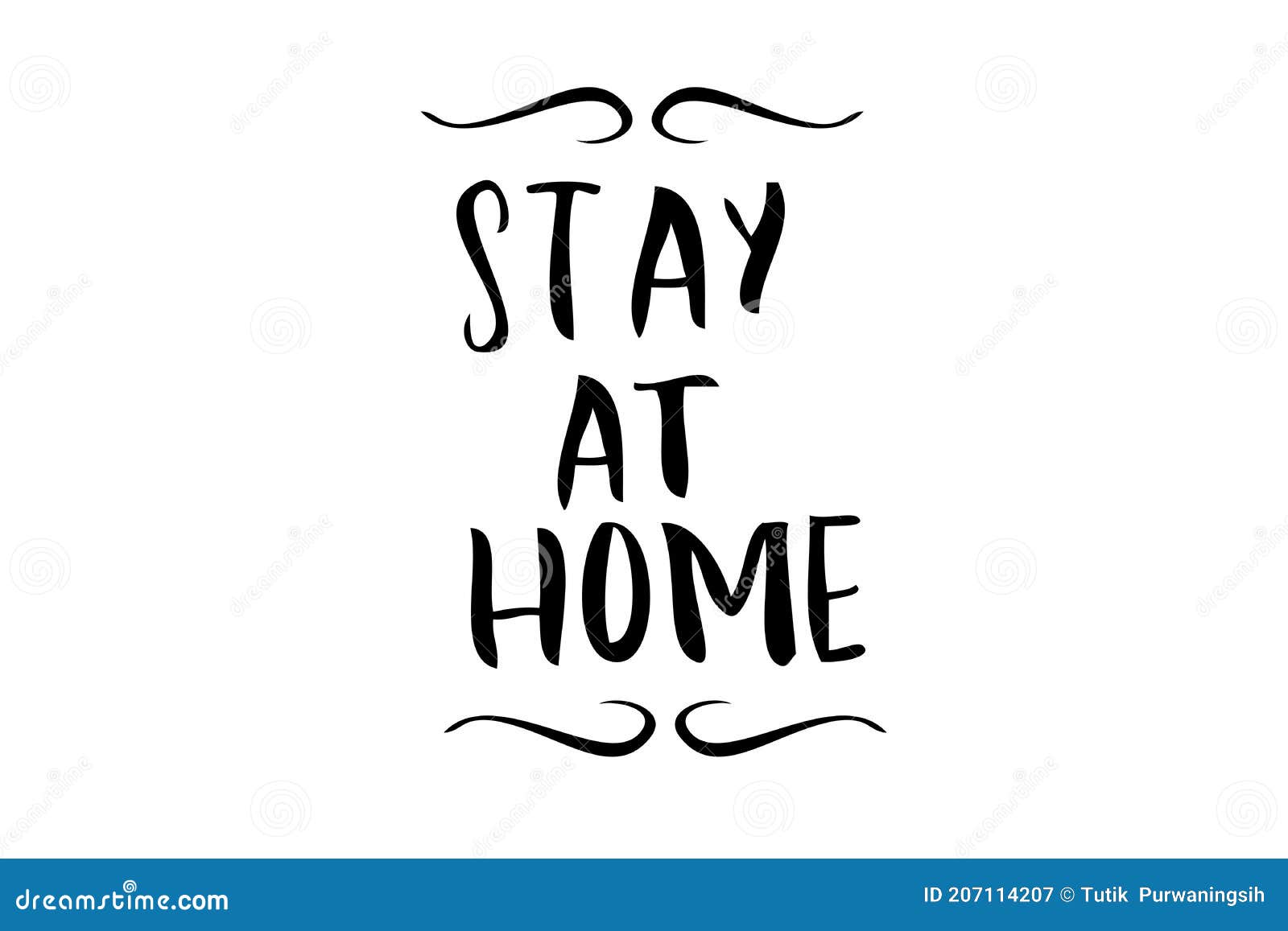 Vector Manual Draw Sketch, Stay at Home Stock Vector - Illustration of ...