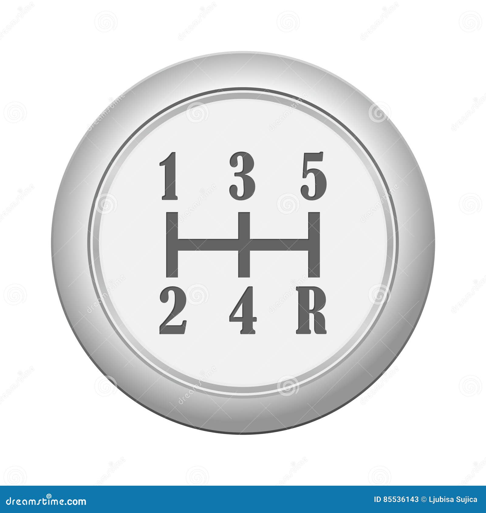 Vector manual gear shifter stock vector. Illustration of gear - 85536143
