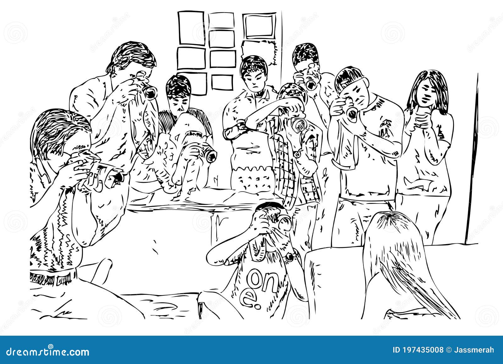 Vector Manual Hand Draw Sketch, Model Photo Hunt Stock Vector ...