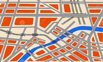 Vector map stock vector. Illustration of street, multiple - 28470057