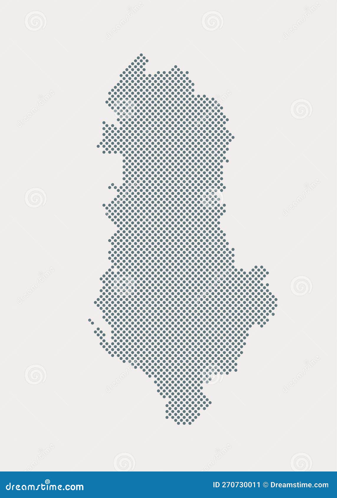 Vector Map Albania for Points, Dotted Template Stock Image - Image of ...