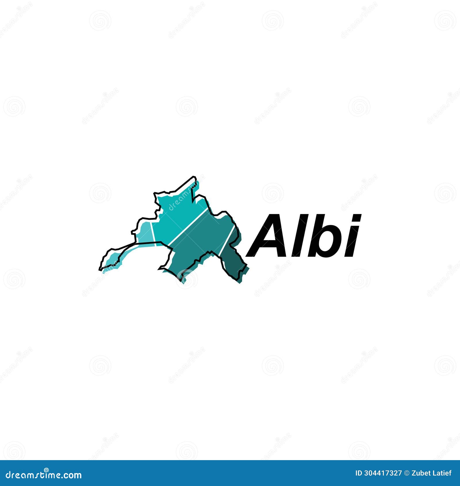 Albi Europe European City Name Love Heart Tourism Logo Icon Design ...
