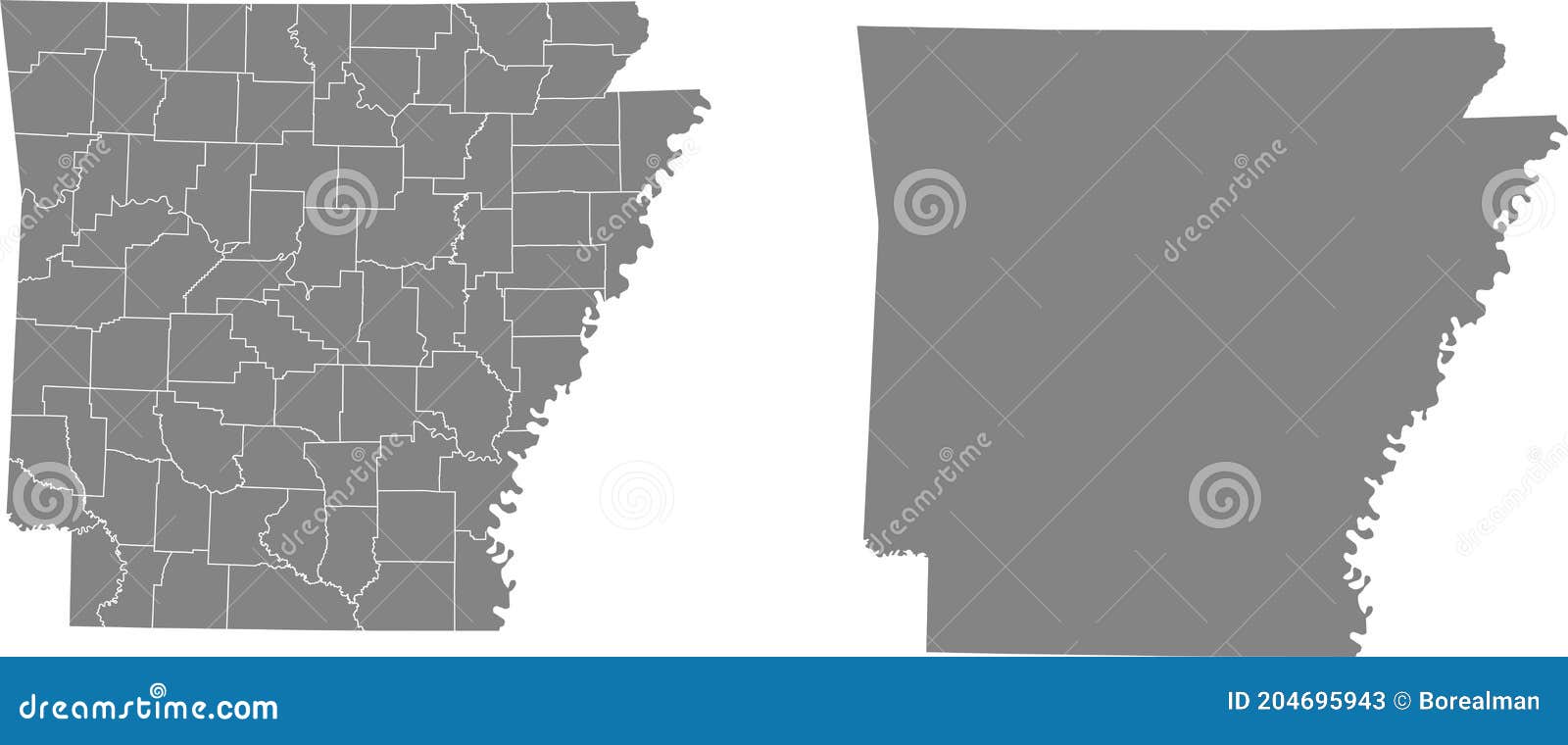 Map of the Arkansas stock vector. Illustration of sunlight - 204695943