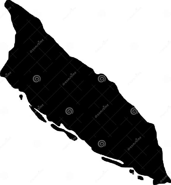 Vector map of Aruba stock vector. Illustration of america - 6604578