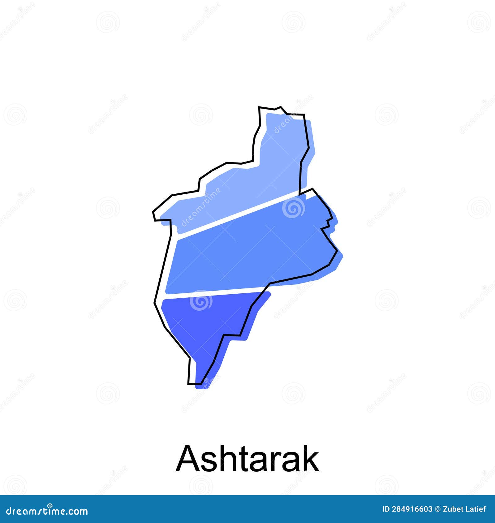 Vector Map of the Ashtarak. Borders of for Your Infographic Stock Vector - Illustration of ...
