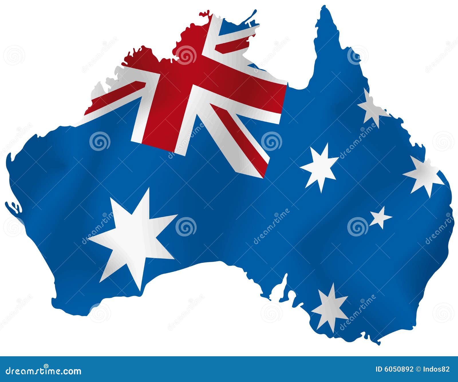 Vector map of Australia stock vector. Illustration of geography - 6050892