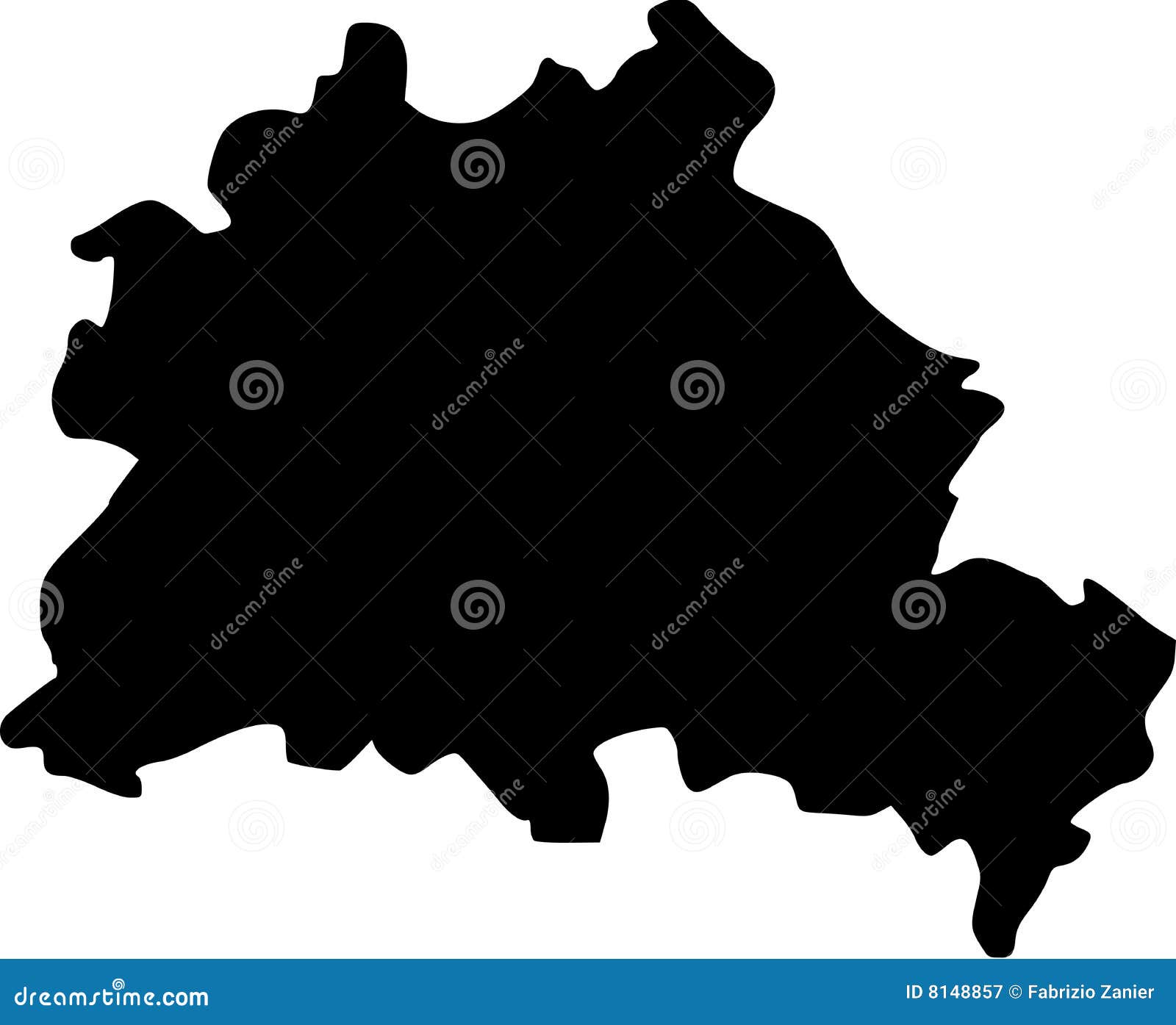 Vector map of berlin stock vector. Illustration of vector - 8148857