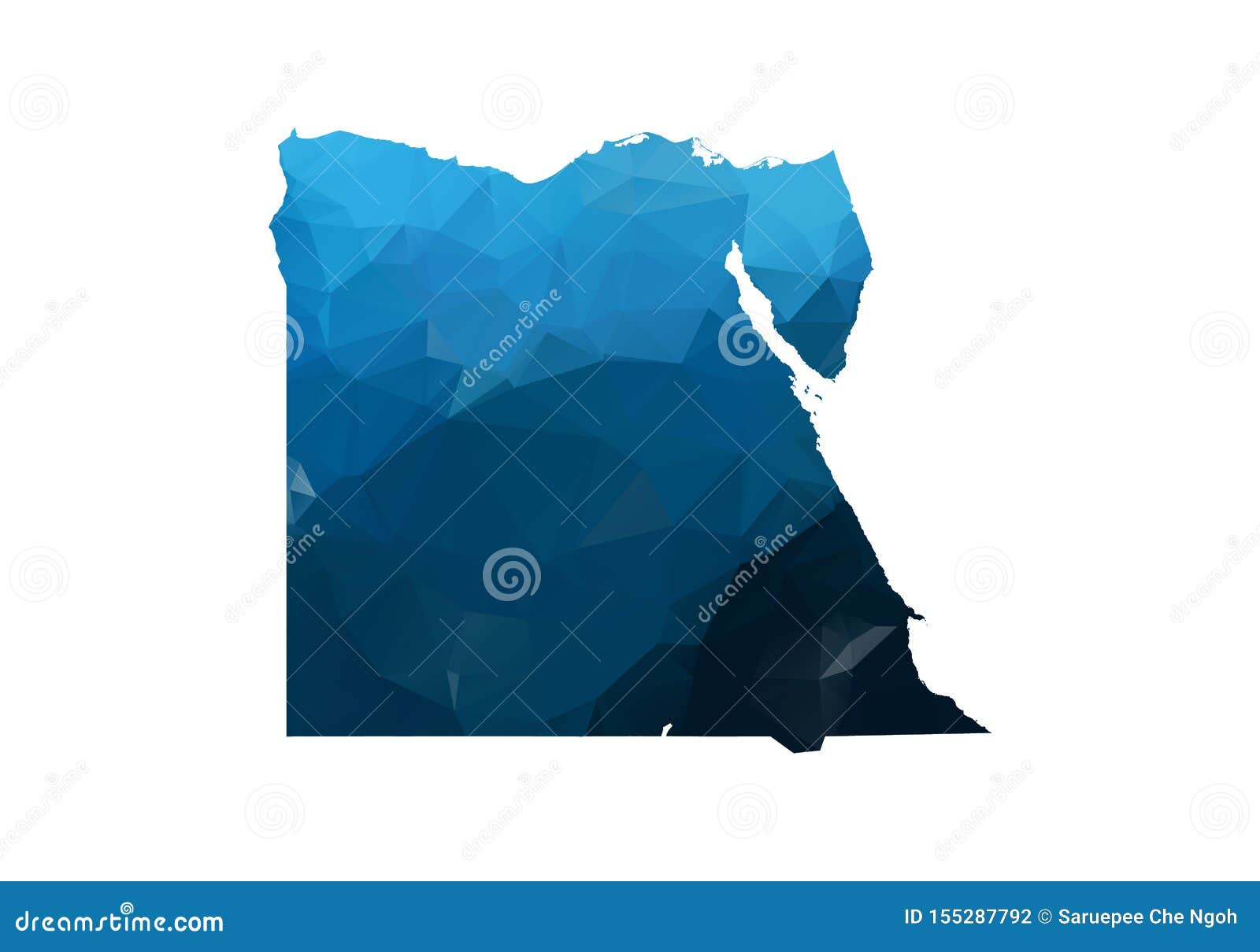 Egypt MAP In Blue, Country Map, Egypt, Border Map, Border Line Of Egypt ...