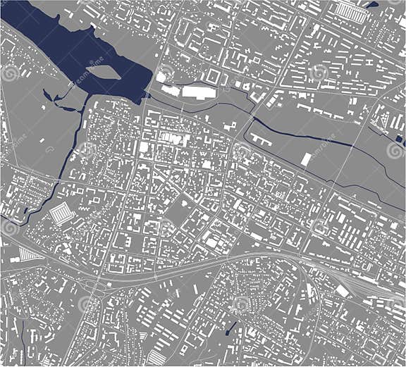 Map of the City of Khmelnytskyi, Ukraine Stock Illustration ...
