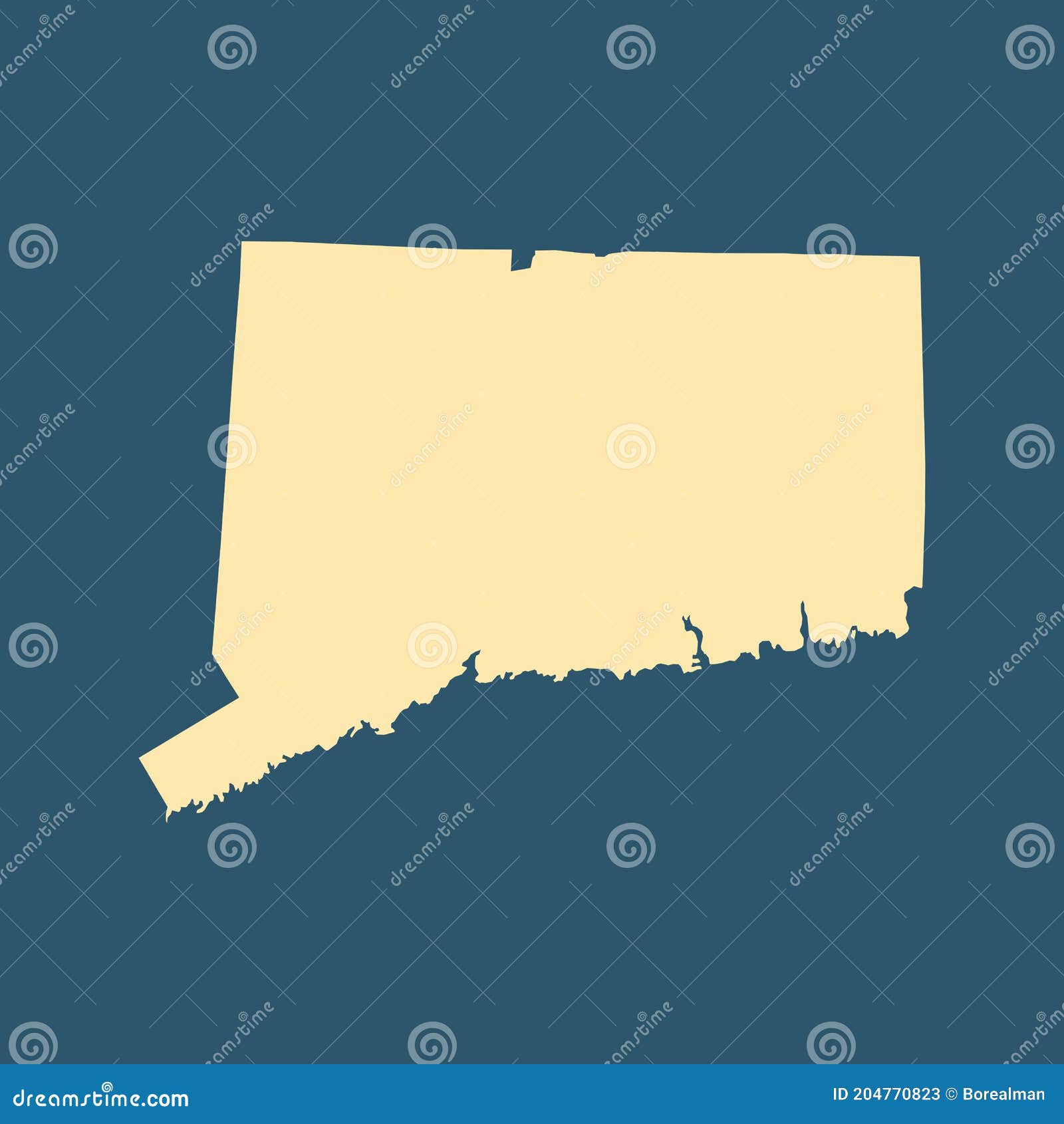 Map of the Connecticut stock vector. Illustration of transport - 204770823