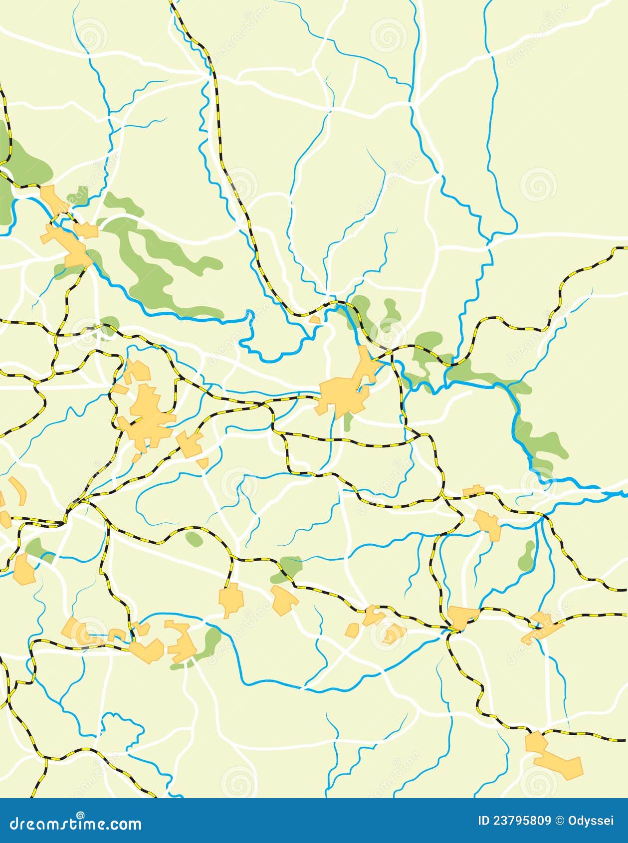 Vector Map of the Country stock vector. Illustration of guidance - 23795809