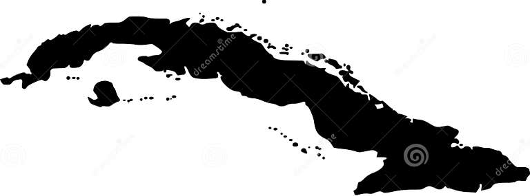 Vector map of cuba stock vector. Illustration of heritage - 8032477