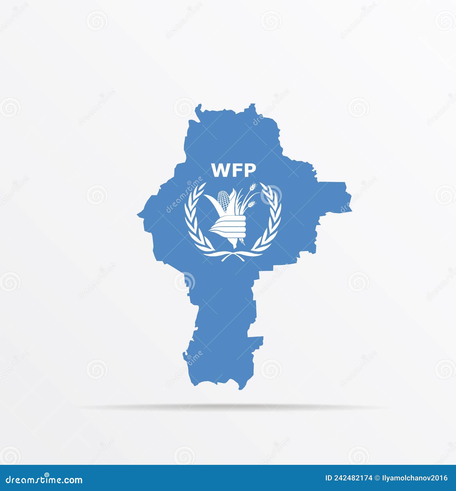 Vector Map Donetsk Peoples Republic Combined with World Food Programme ...