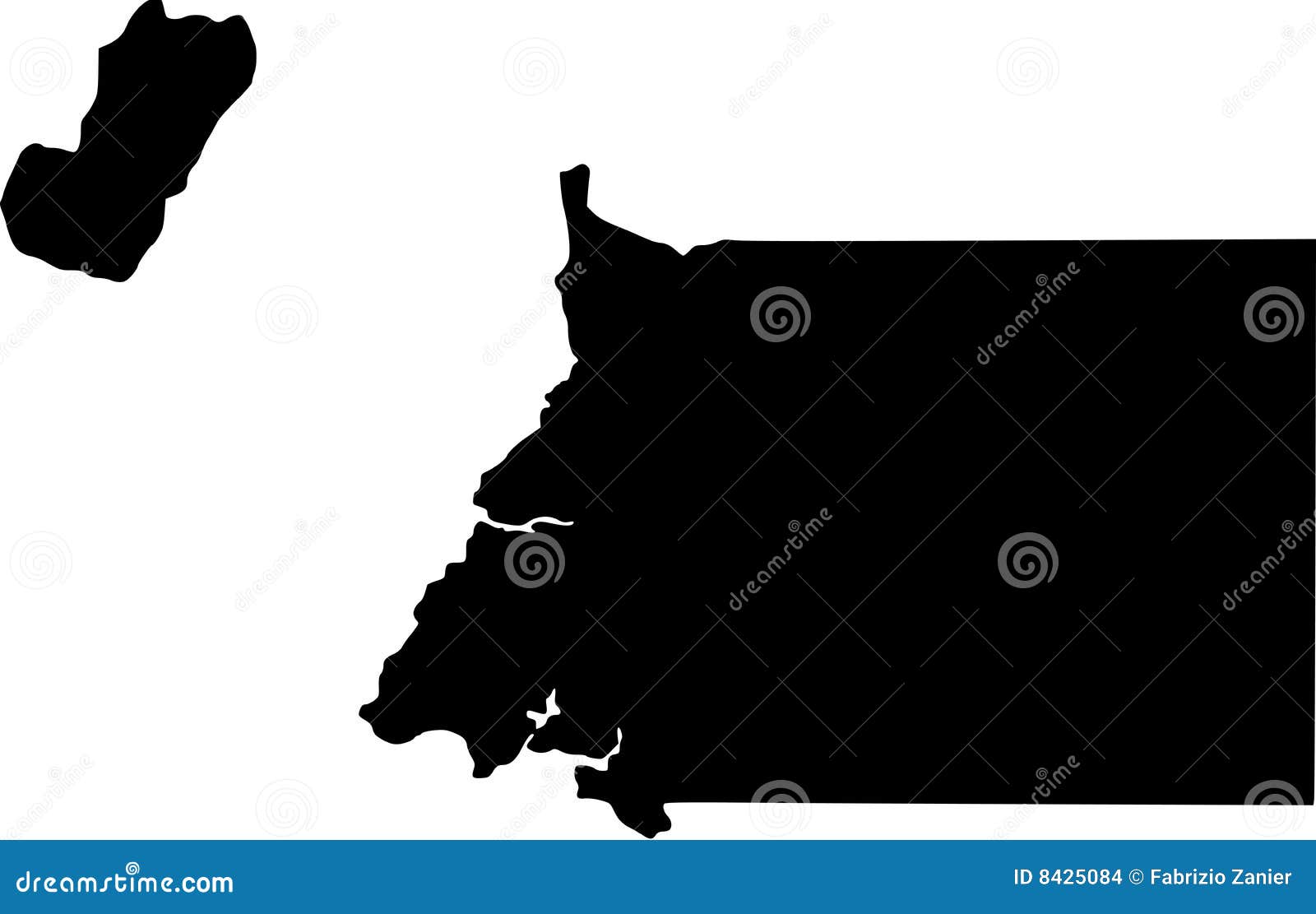 Vector Map of Equatorial Guinea Stock Vector - Illustration of africa ...