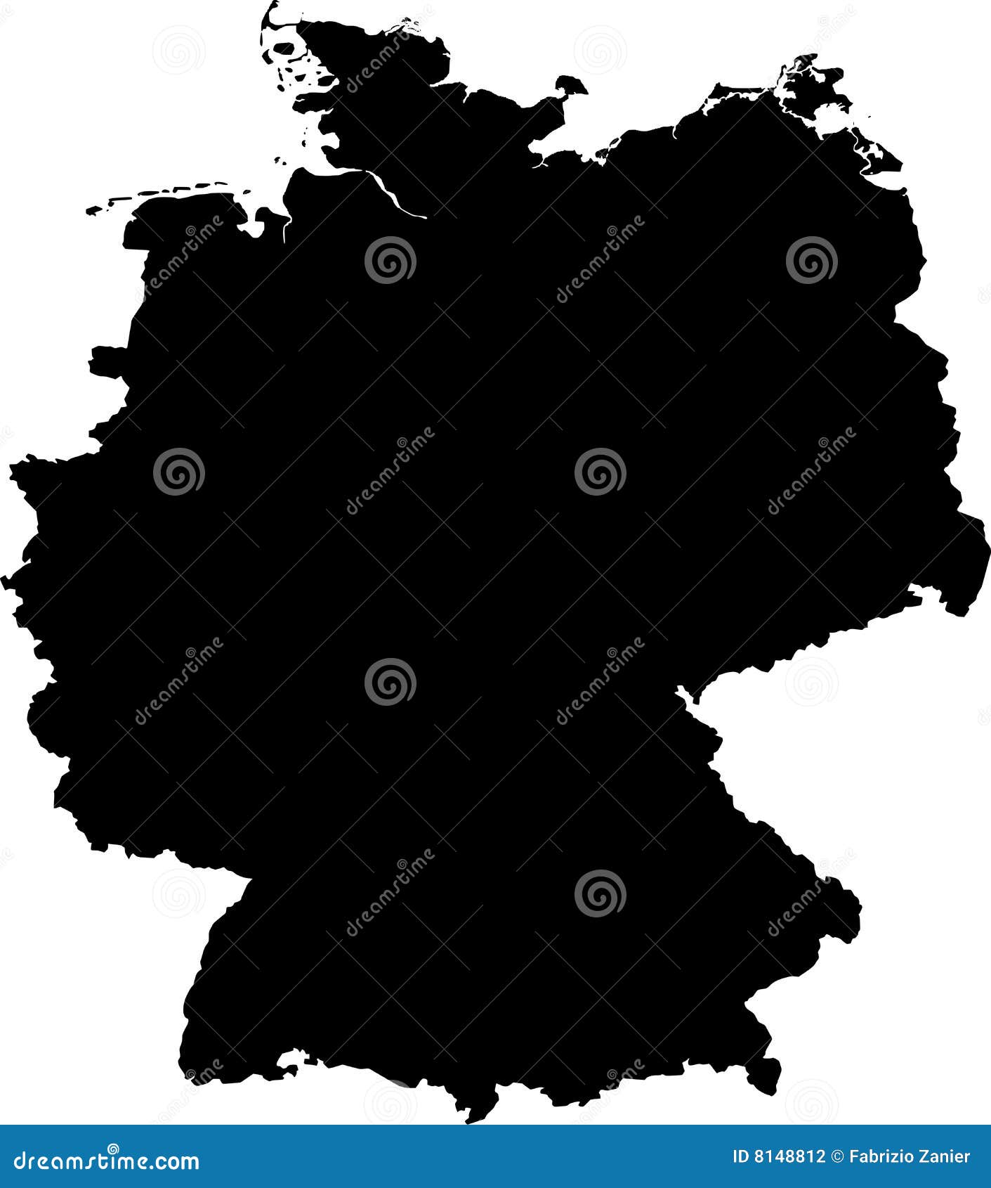 Vector Map Of Germany Stock Photography - Image: 8148812