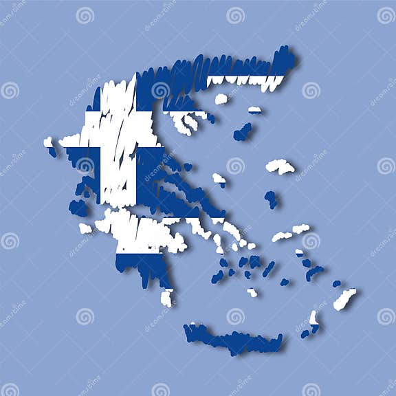 Vector map Greece stock vector. Illustration of maps, europe - 4719823