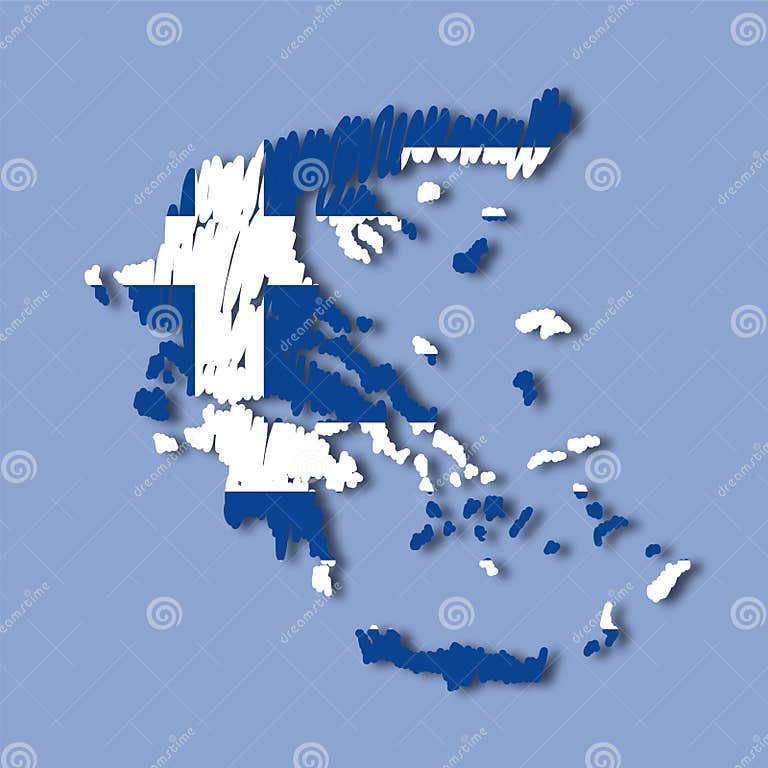 Vector map Greece stock vector. Illustration of maps, europe - 4719823