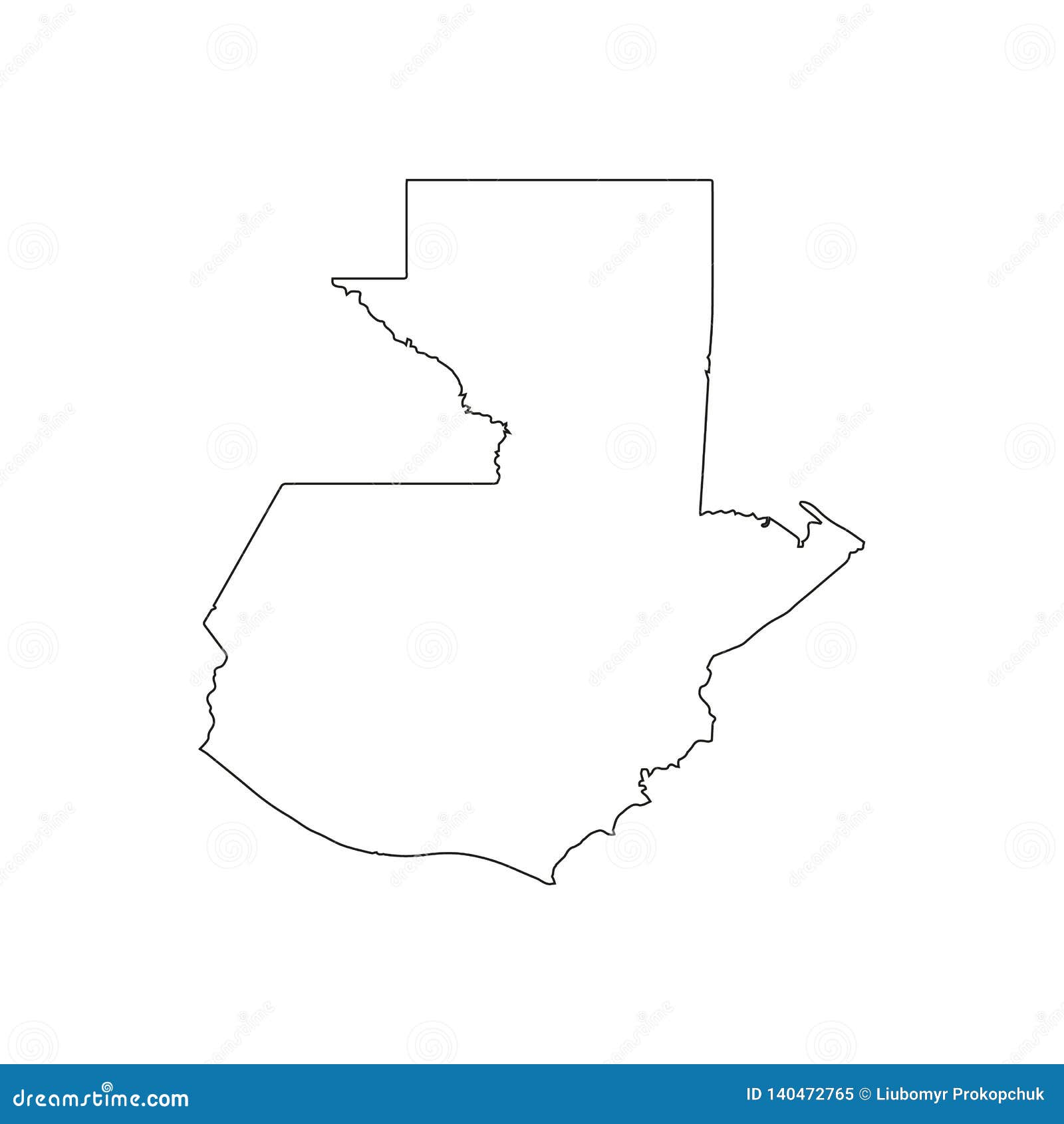 Vector map of Guatemala stock vector. Illustration of texture - 140472765