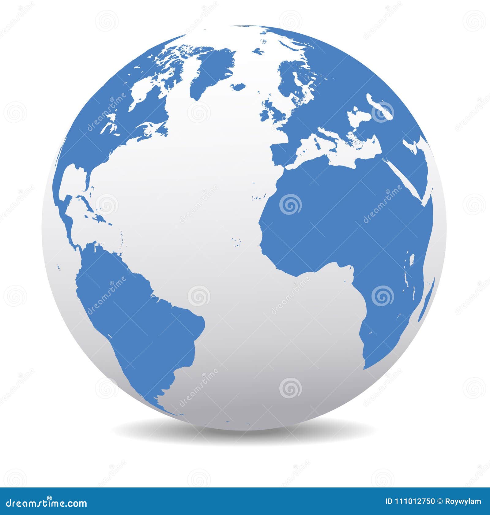 Europe, North and South America, Africa Global World Stock Vector ... Europe, North and South America, Africa Global World Stock Vector ...