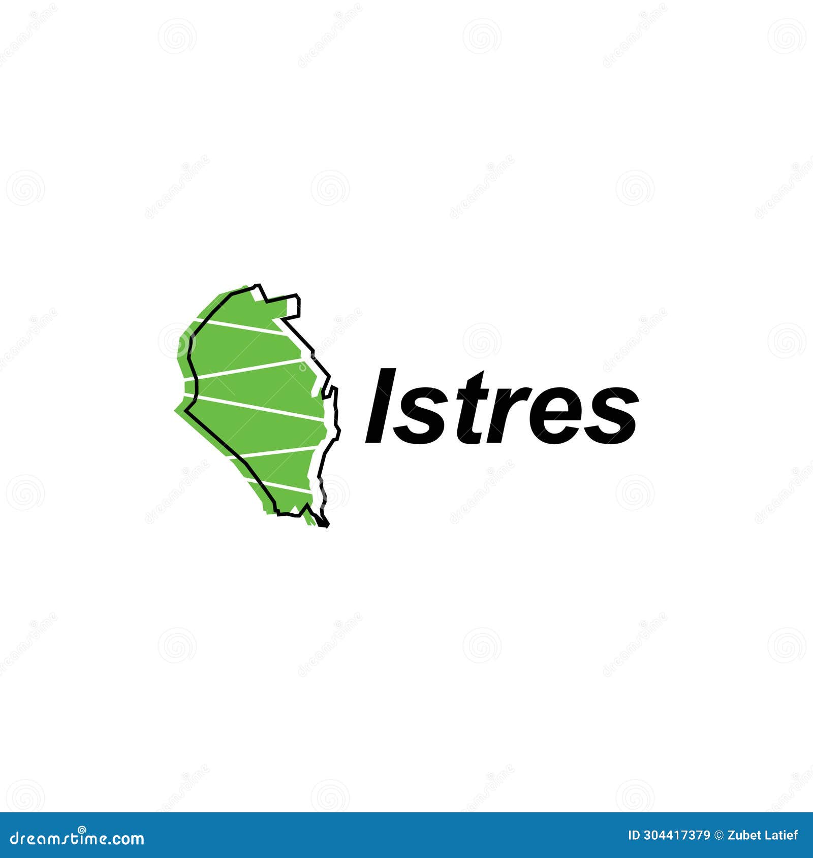 Vector Map Of The Istres. Borders Of For Your Infographic. Vector Illustration Design Template ...