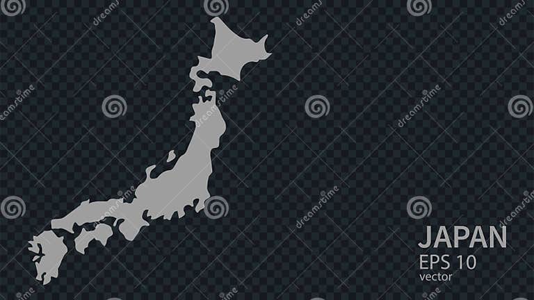 Vector Map of Japan with Borders Isolated on Background Flat Style.Web ...