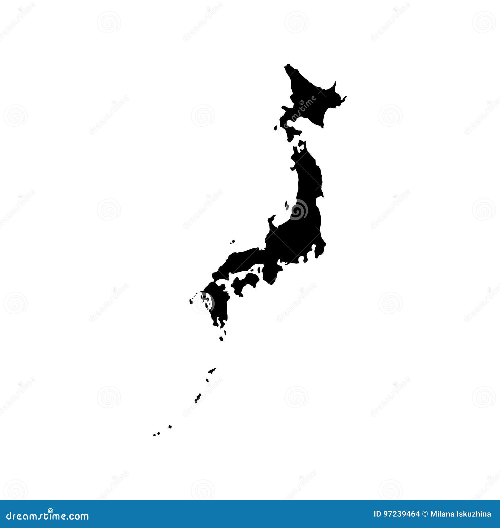 Vector map - Japan stock vector. Illustration of concept - 97239464