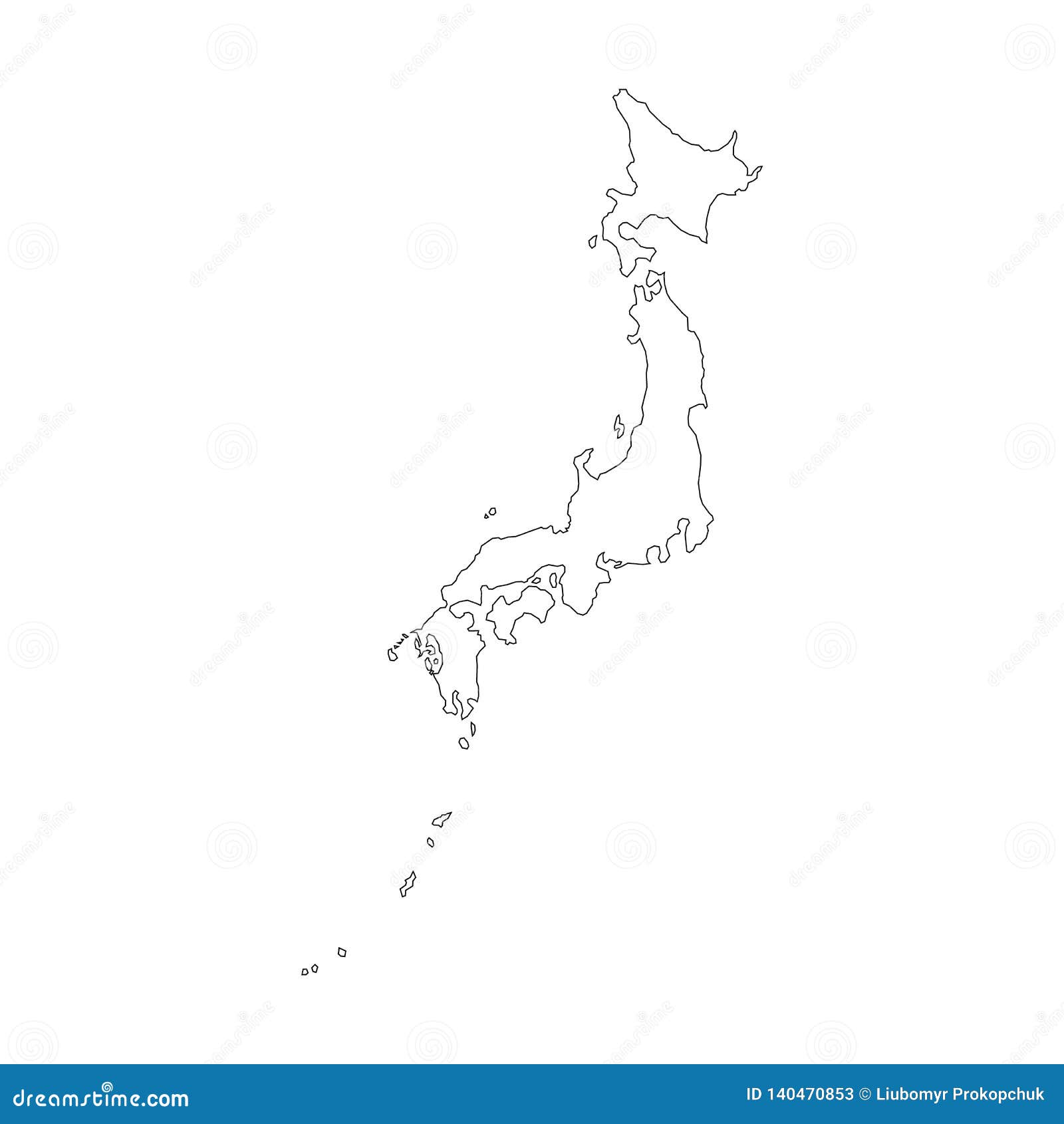 Japan Outline Map Images