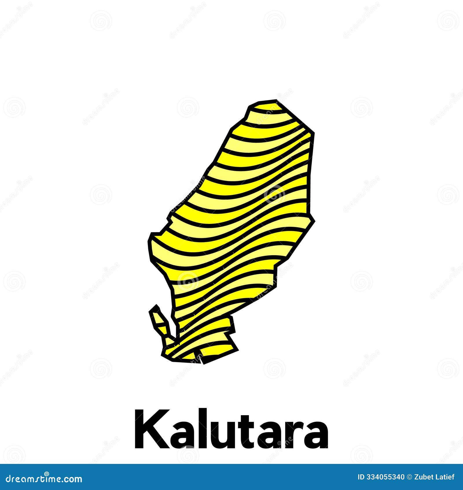Vector Map of Kalutara City, Borders of for Your Infographic. Vector ...