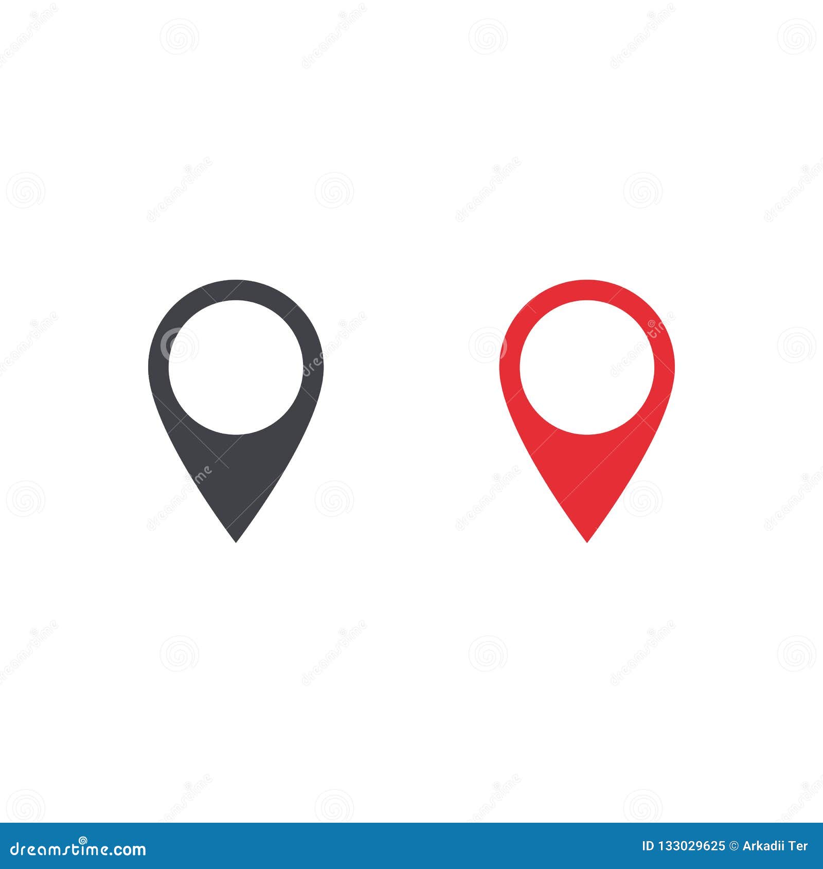 Vector Map Location Icon. Map Location Shape. Location Tag. Element for Design Ui App Website ...