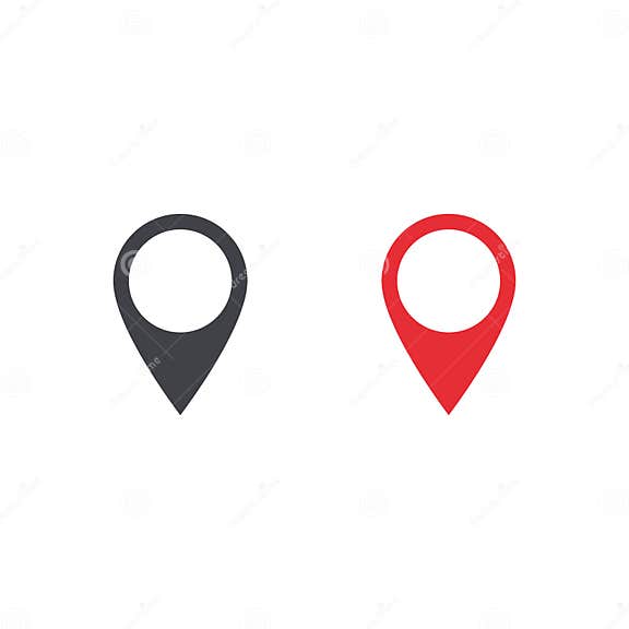 Vector Map Location Icon. Map Location Shape. Location Tag. Element for ...