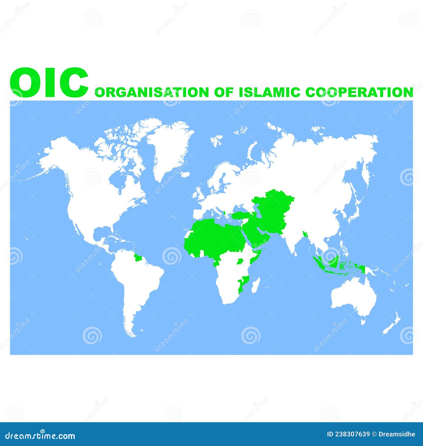Organisation Of Islamic Cooperation Countries Flag Icons Collection ...