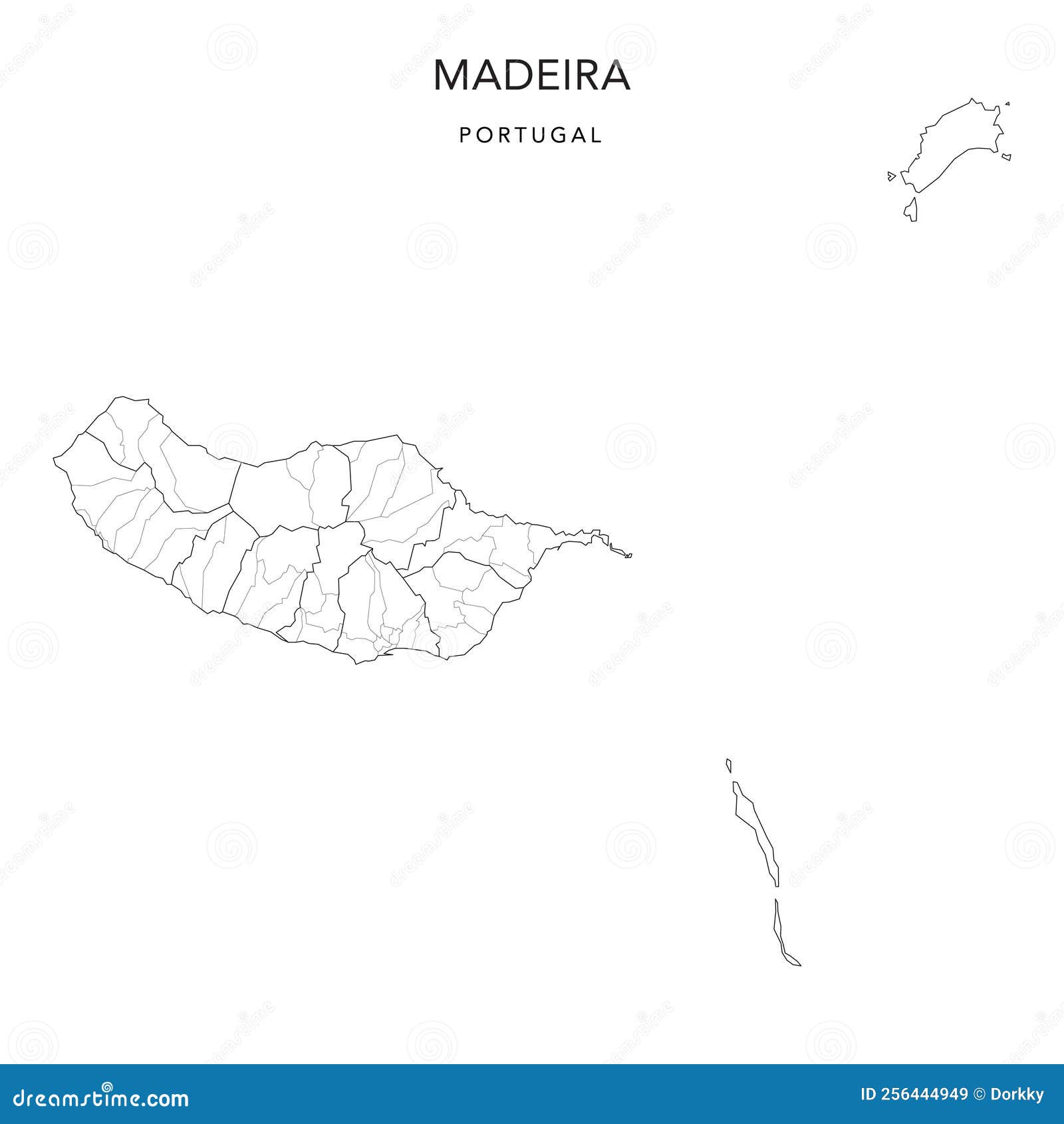 Administrative Map of the Autonomous Region of Madeira As of 2022 ...