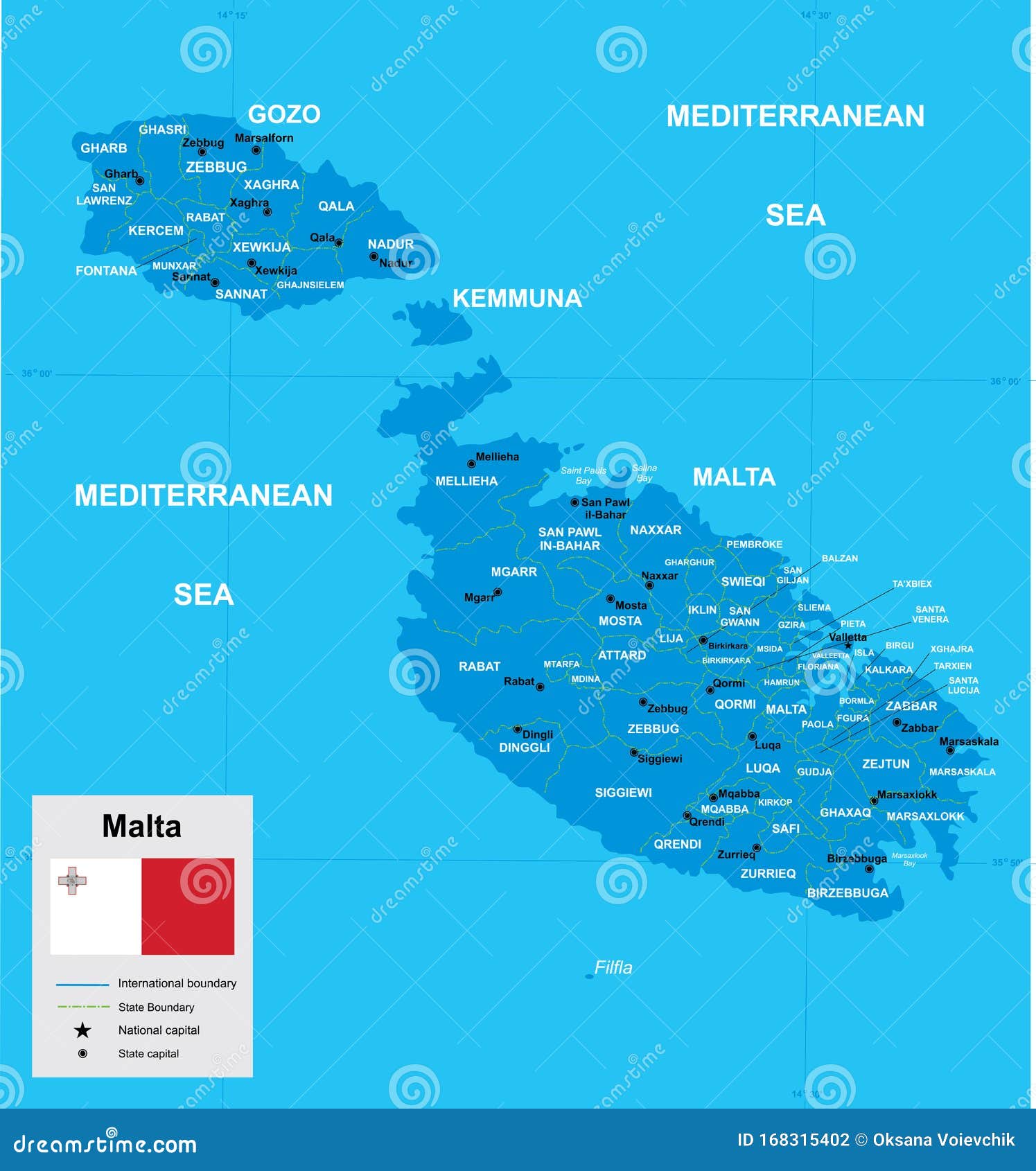 Map of Malta Vector Illustration Stock Vector - Illustration of world ...