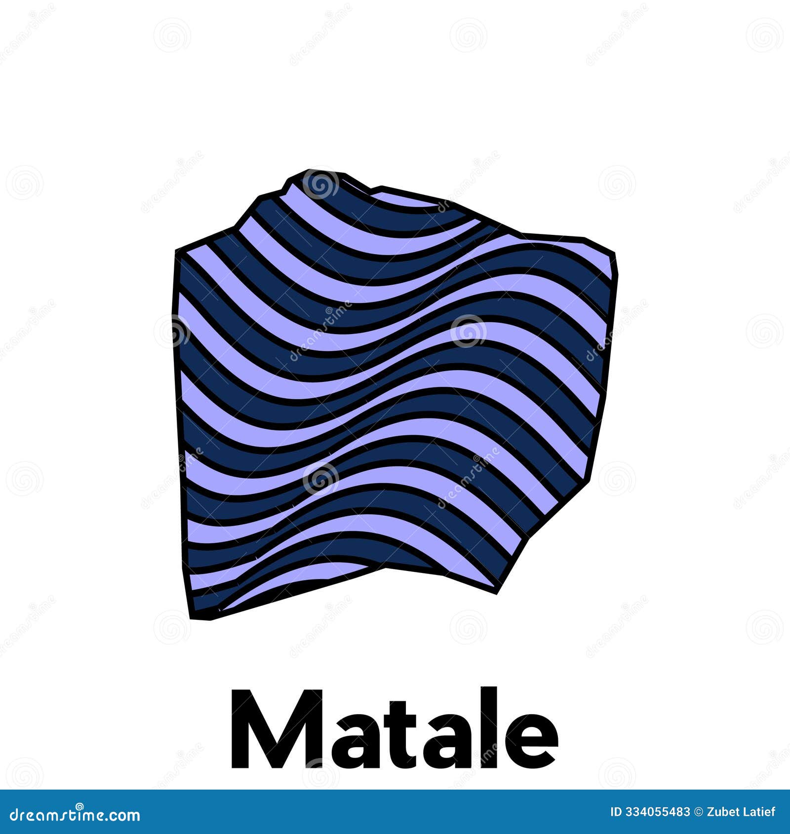 Vector Map of Matale City, Borders of for Your Infographic. Vector ...